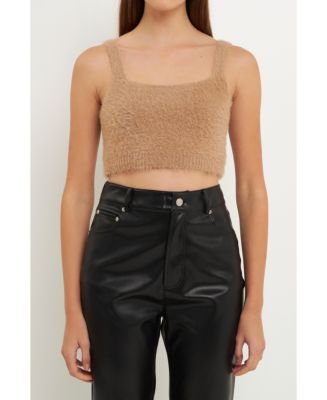 Grey Lab Women's Feather h Bralette Top - Macy's