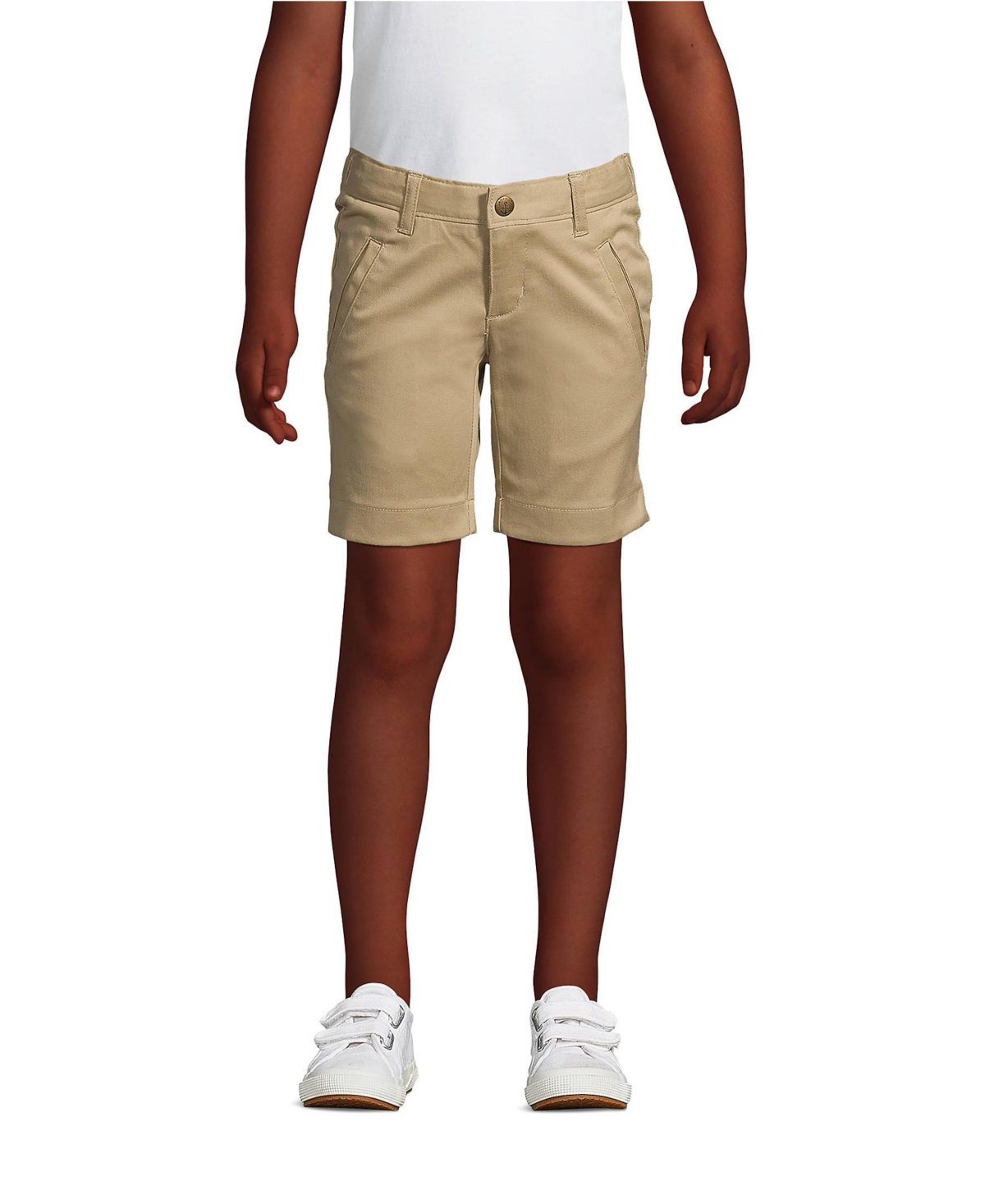 Click here for Lands End Little Girls School Uniform Stretch Stre... prices