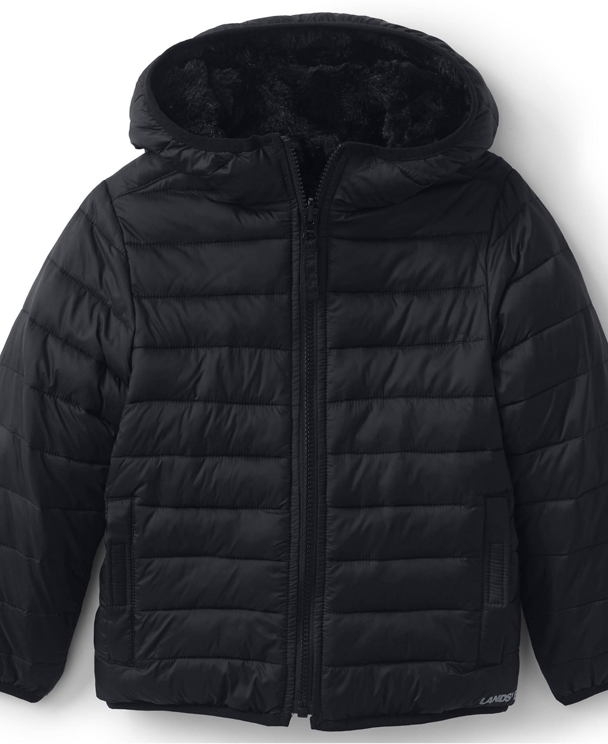 Click here for Lands End Kids Girls Reversible Insulated Fleece J... prices