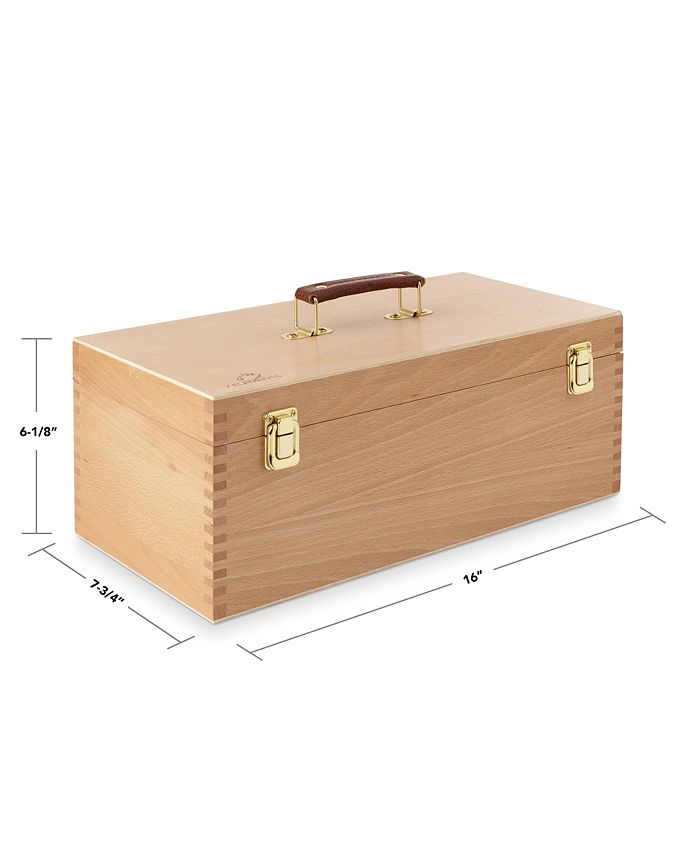 7 Elements Wooden Art Supply Storage Organizer - Large Beechwood Artist ...