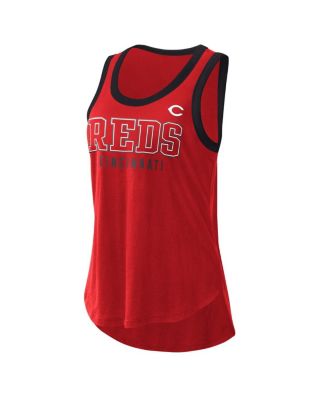 Women's G-III 4Her by Carl Banks Red Cincinnati Reds Clubhouse Tank Top ...