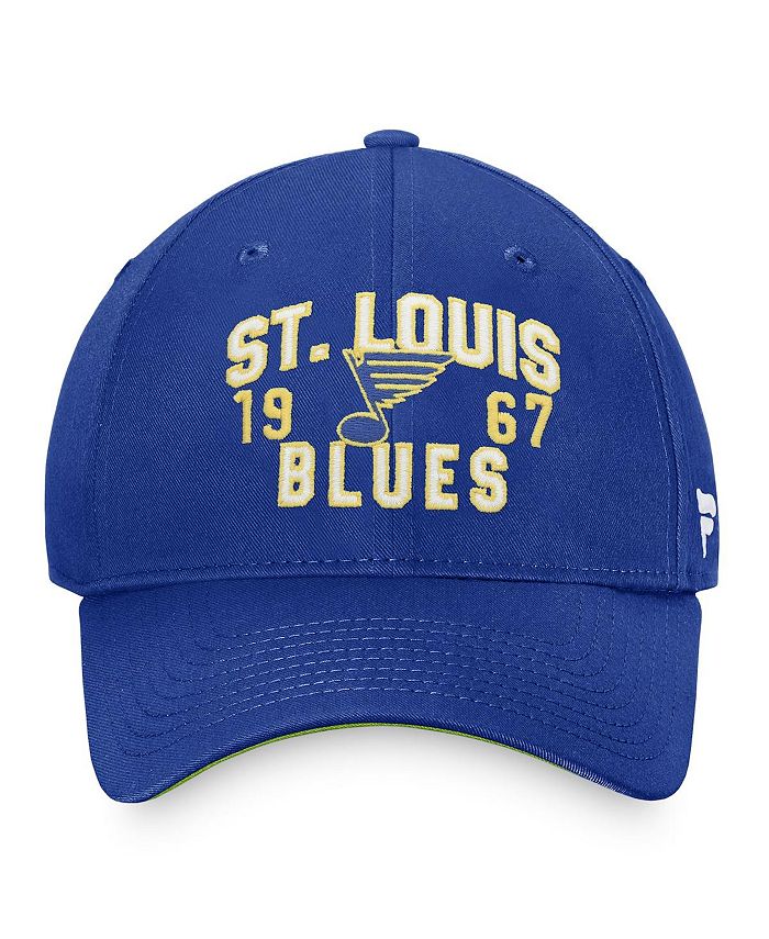 Fanatics Men's Blue St. Louis Blues True Classic Retro Adjustable Hat ...