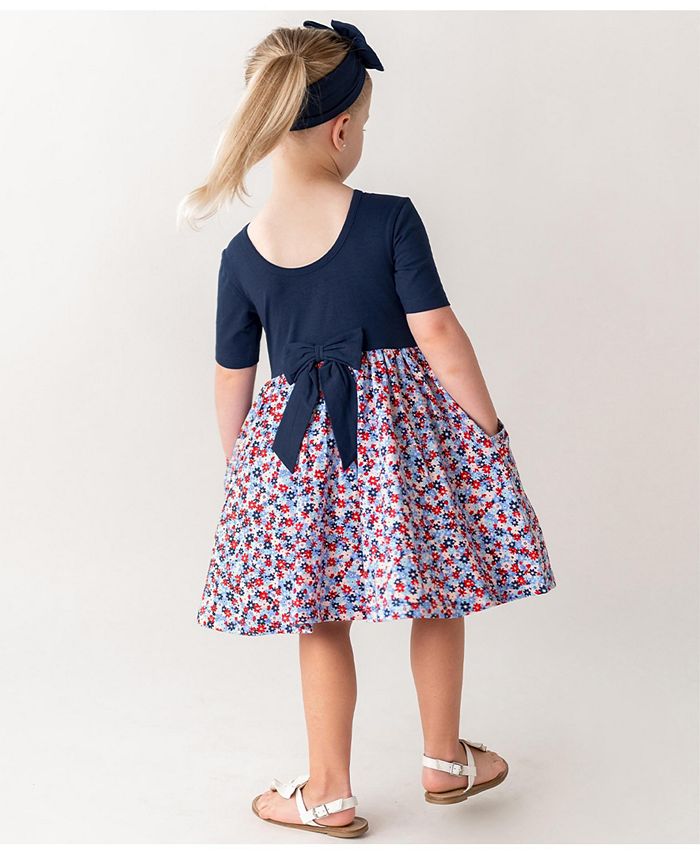 RuffleButts Baby Girls Short Sleeve Knit Twirl Dress & Reviews ...