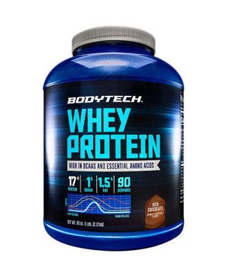 BodyTech Whey Protein Powder - Rich Chocolate (5 Lbs. / 91 Servings ...