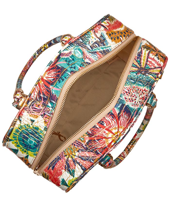 Brahmin Marissa Desert Bloom Melbourne Medium Leather Satchel - Macy's