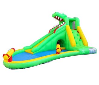 Pogo Bounce House Backyard Kids Gator Inflatable Water Park for Kids ...