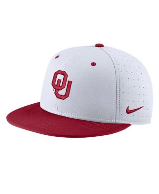 Men's Nike White Oklahoma Sooners Aero True Baseball Performance Fitted ...
