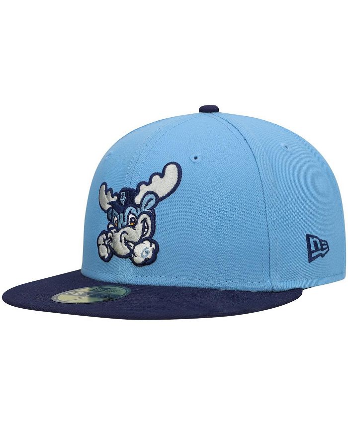 New Era Men's Light Blue Wilmington Blue Rocks Authentic Collection ...