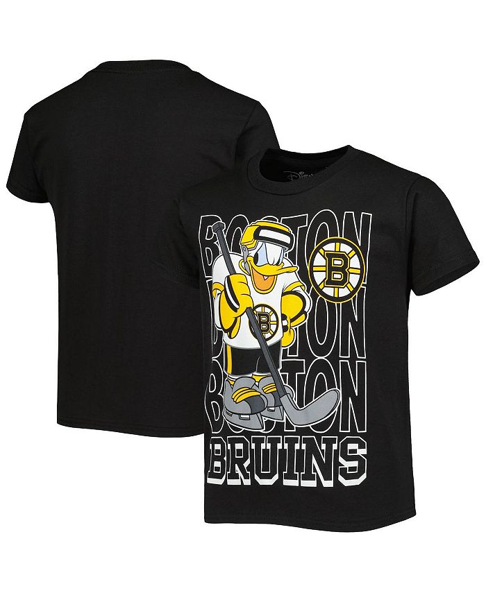 Outerstuff Big Boys and Girls Black Boston Bruins Disney Donald Duck ...