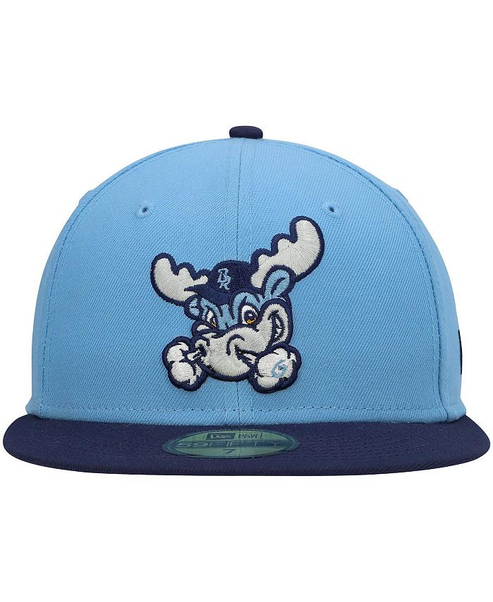 New Era Men's Light Blue Wilmington Blue Rocks Authentic Collection ...