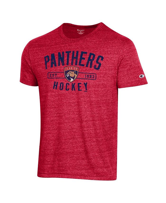 Champion Men's Red Florida Panthers Tri-Blend T-shirt - Macy's