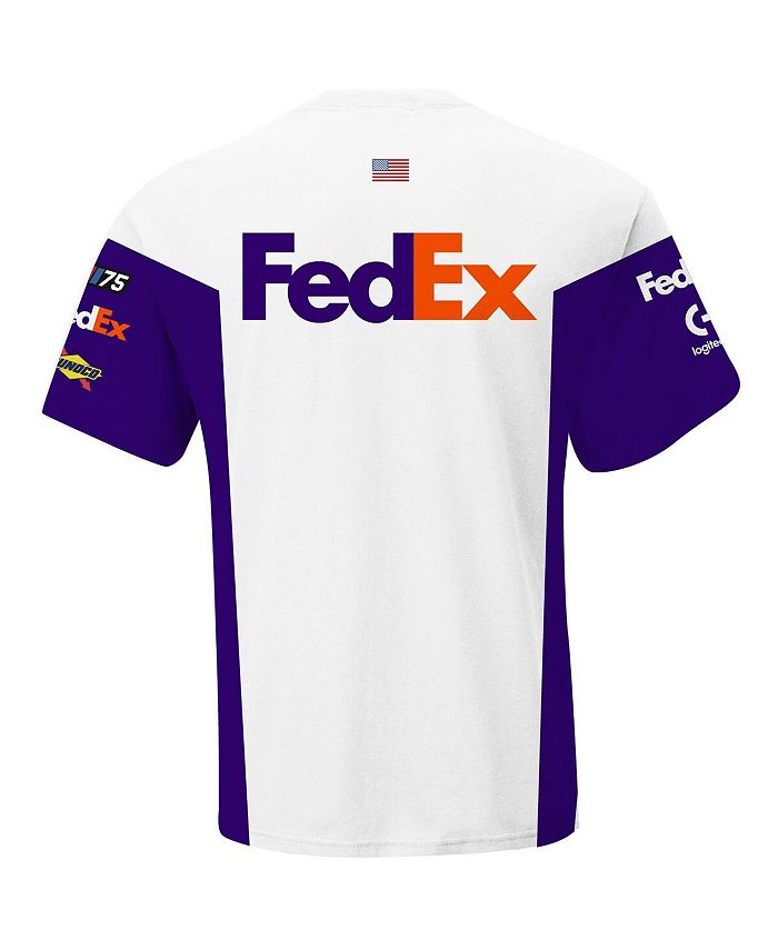Joe Gibbs Racing Team Collection Men's White Denny Hamlin FedEx ...
