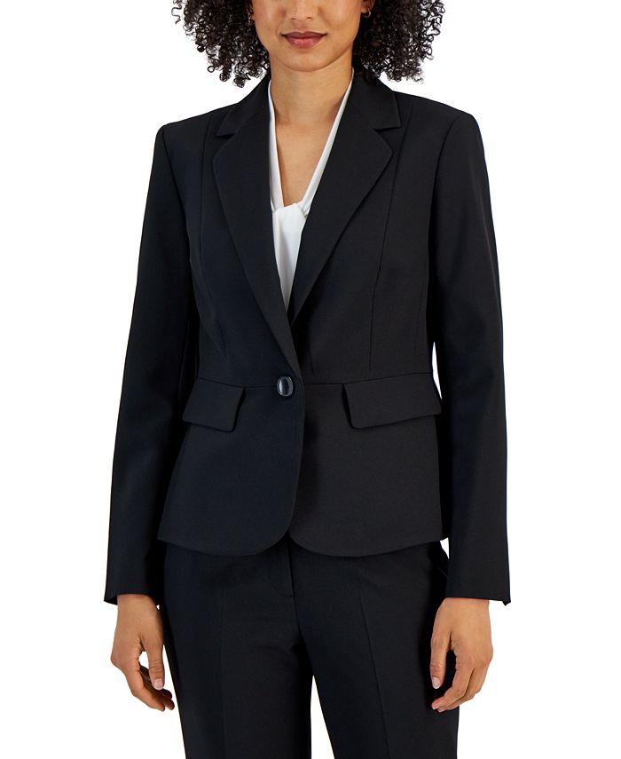 Le Suit Petite One-Button Pantsuit - Macy's