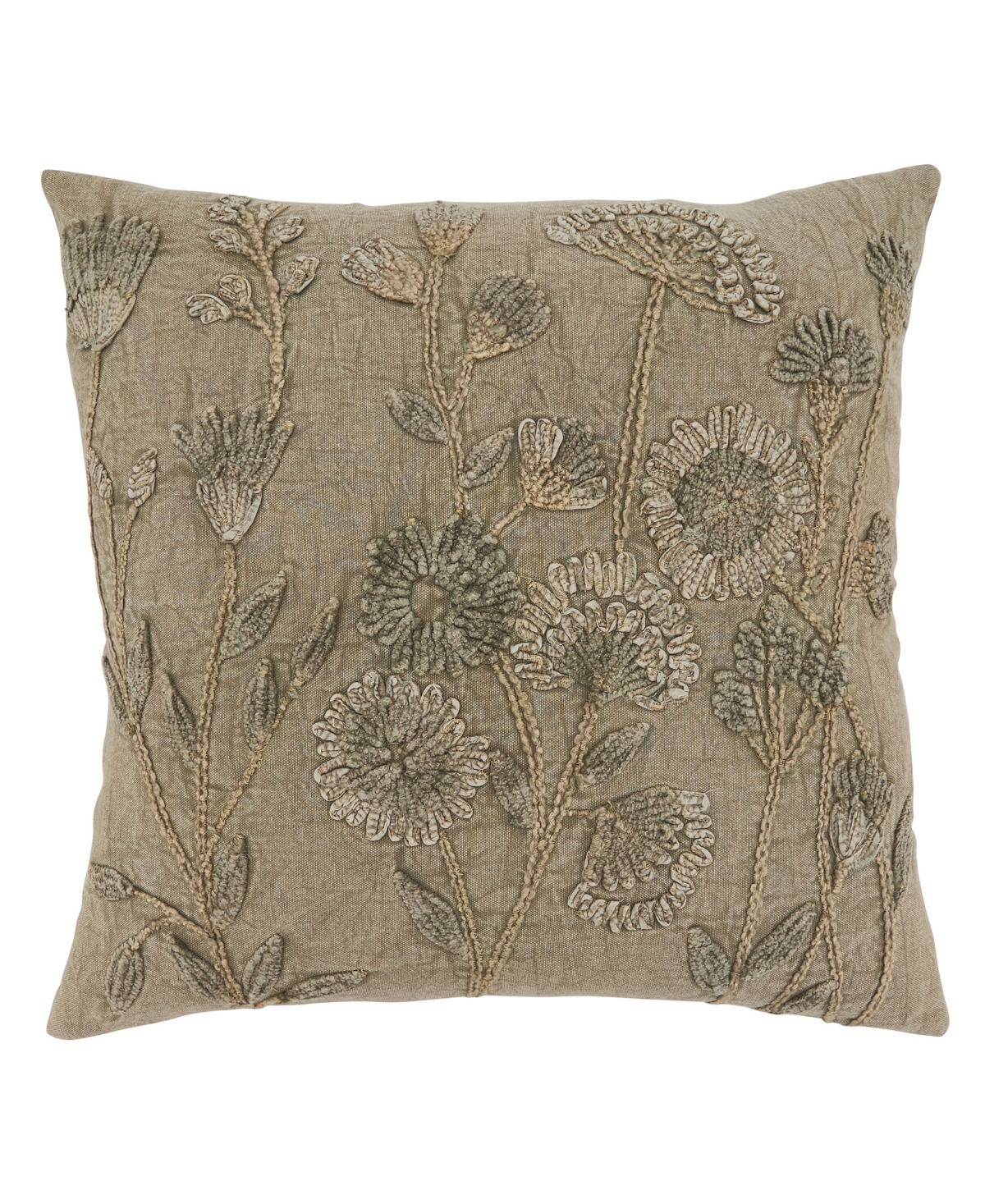 Click here for Saro Lifestyle Stone Washed Floral Decorative Pill... prices
