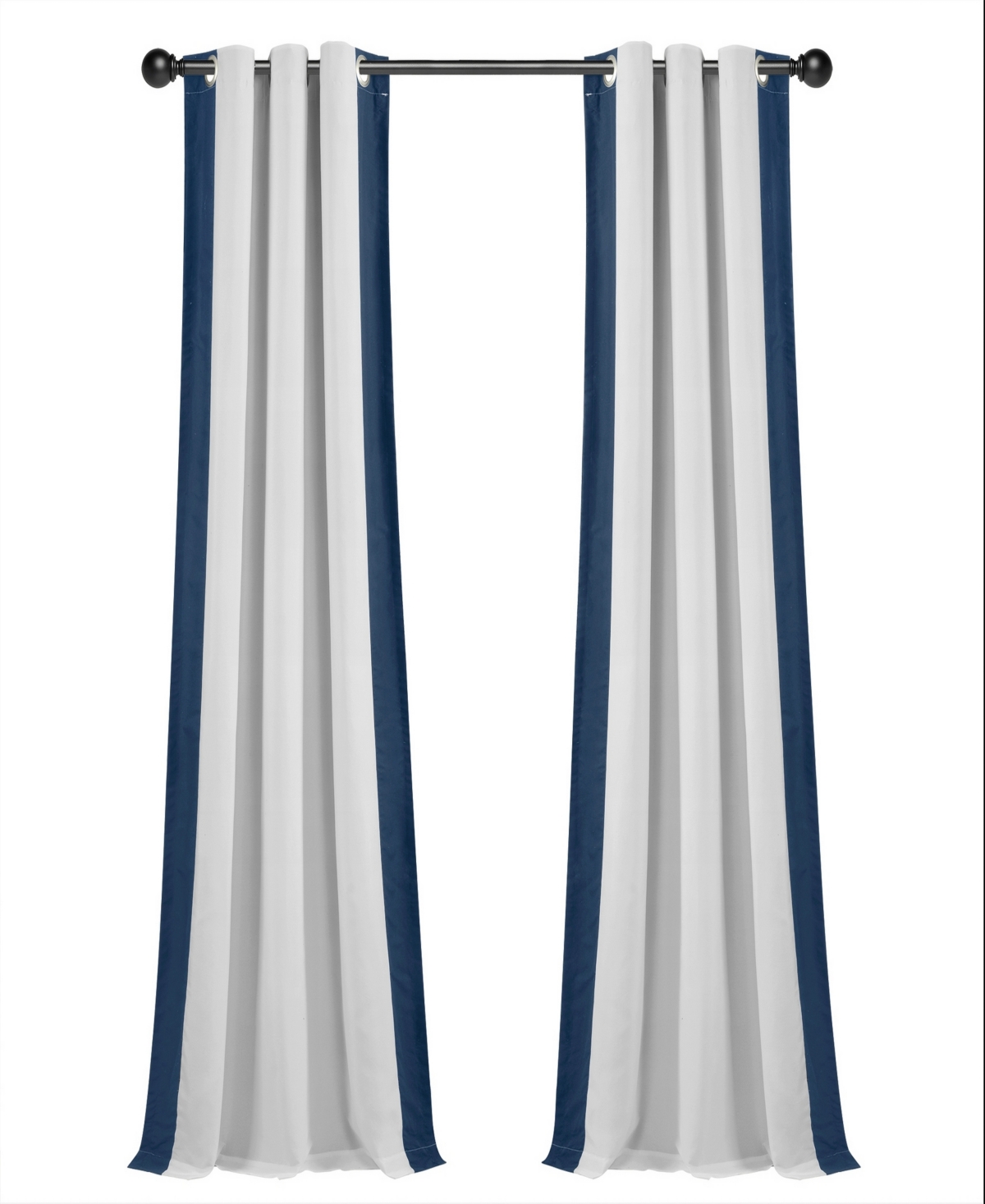 Click here for Lush Decor Block Border Grommet Blackout Window Cu... prices