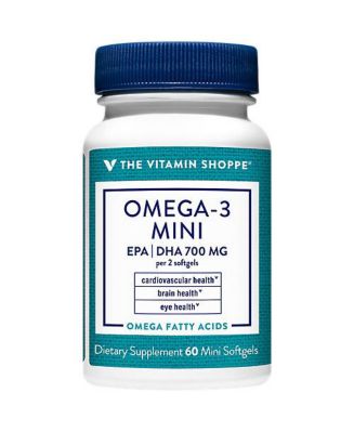 The Vitamin Shoppe Omega-3 Fish Oil Mini - EPA/DHA - Supports ...