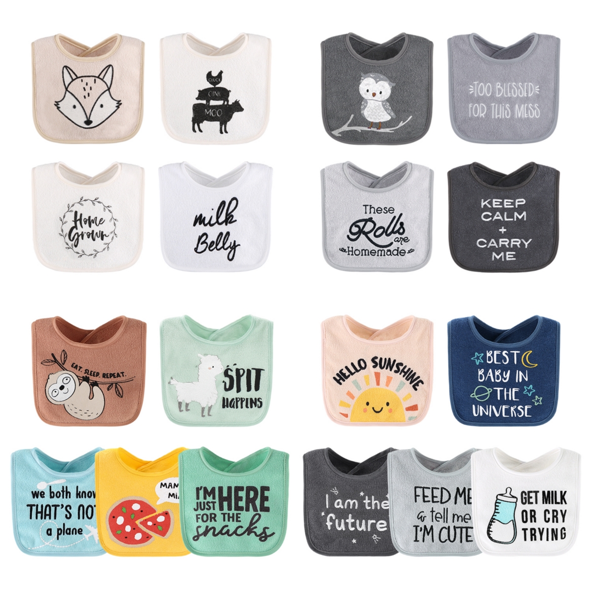 Click here for The Peanutshell Baby Girls Unisex Terry Bibs  18 P... prices