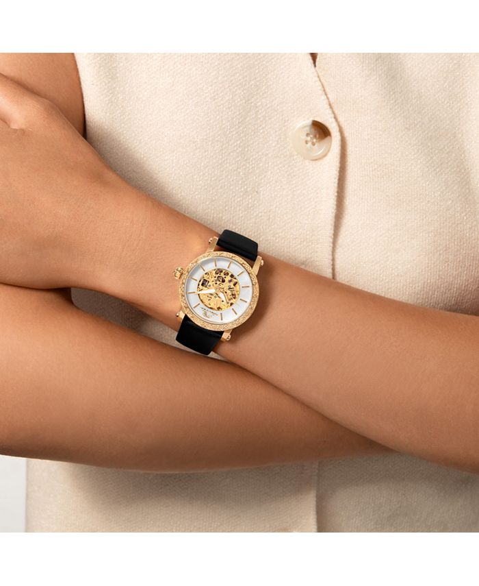 Porsamo Bleu Women's Liza Automatic Satin Covered Leather Band Watch ...