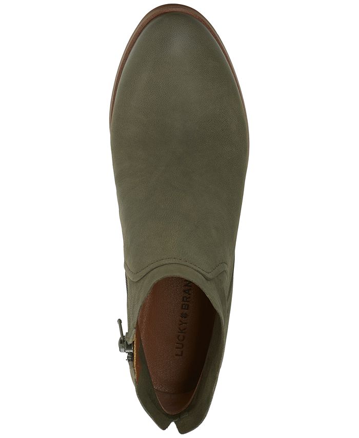 Lucky Brand Women's Claral Block-Heel Ankle Booties - Macy's