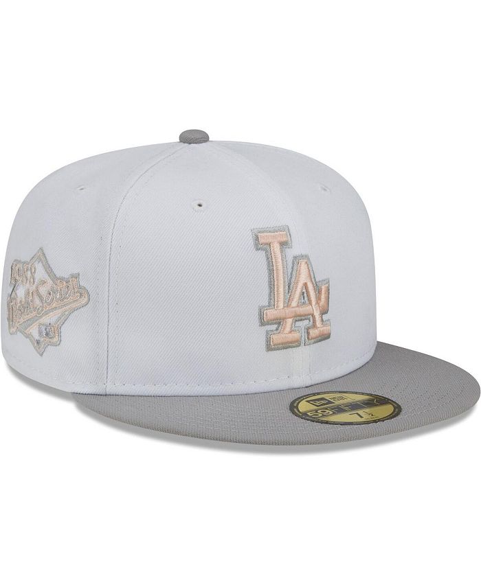 New Era Men's White, Gray Los Angeles Dodgers 1988 World Series Side ...