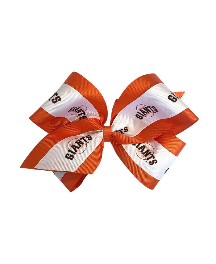 USA Licensed Bows Women's San Francisco Giants Jumbo 3" Layered Bow ...
