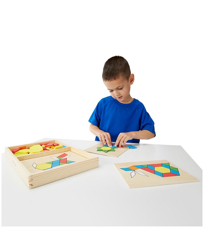 Melissa and Doug Melissa & Doug Pattern Blocks and Boards - Classic Toy ...