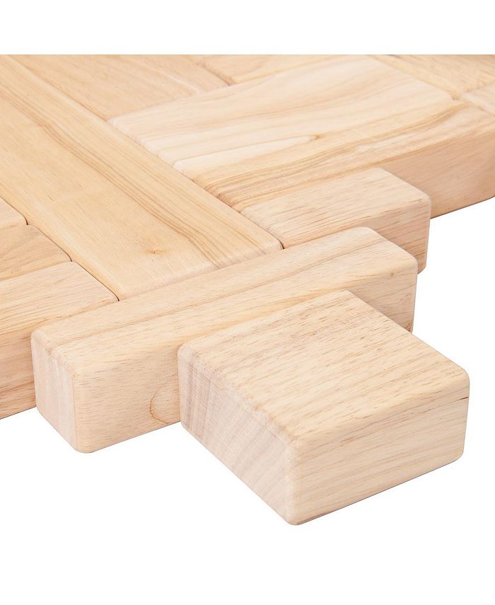 Kaplan Early Learning Durable Wooden Unit Blocks for Building and Block ...