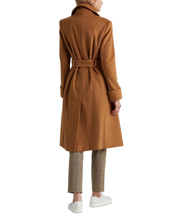 Lauren Ralph Lauren Women's Wool Blend Belted Wrap Coat - Macy's