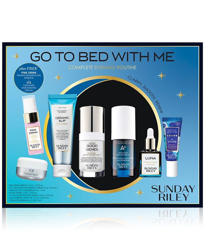 Sunday Riley 7-Pc. Go To Bed With Me Complete Evening Routine Skincare ...