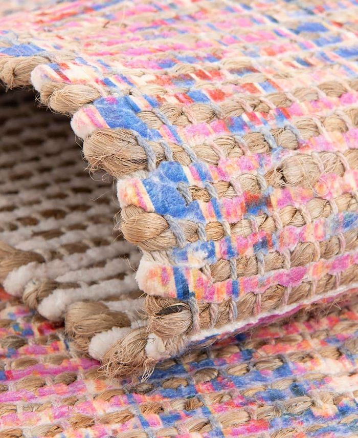 Bayshore Home Caterpillar Jute CTJ-16 5'3" x 8' Area Rug - Macy's