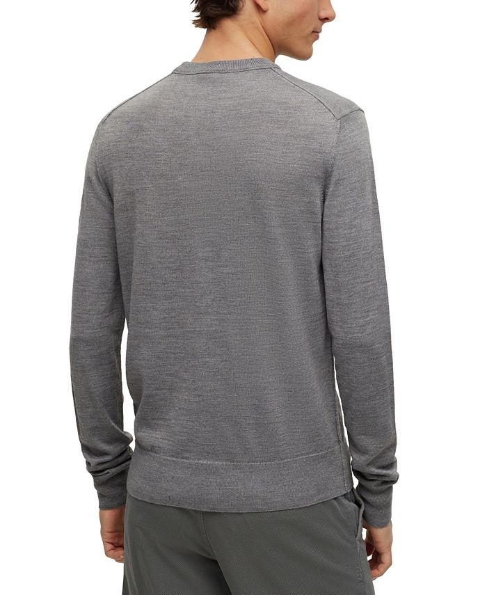 Hugo Boss Men's Regular-Fit Tonal Logo Crew-Neck Sweater, Created for ...