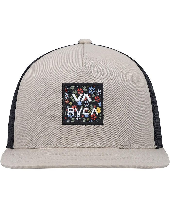 RVCA Men's Tan VA All The Way Print Trucker Snapback Hat - Macy's