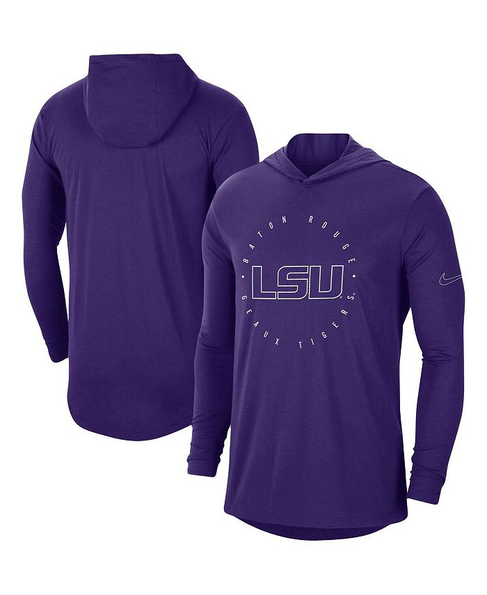 Nike Men's Purple LSU Tigers Campus Tri-Blend Performance Long Sleeve ...