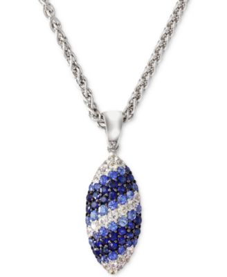 EFFY Collection Balissima by EFFY Sapphire Marquise Pendant Necklace in ...