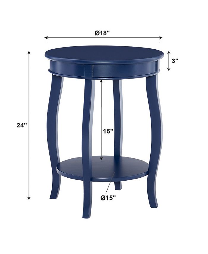 Linon Home Décor Powell Furniture Andover Round Side Table - Macy's