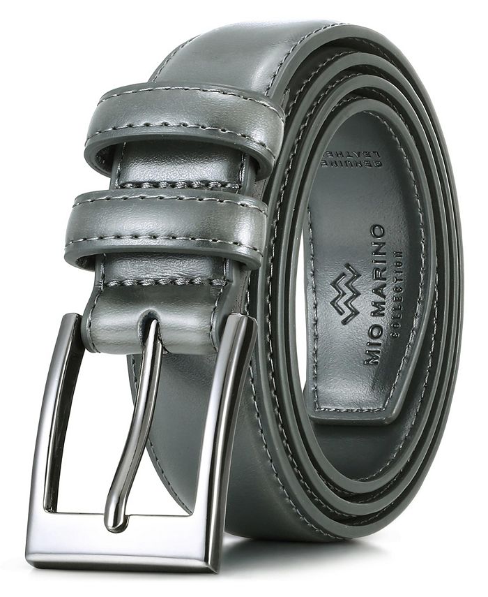 Mio Marino Men's Dual Loop Leather Belt - Macy's