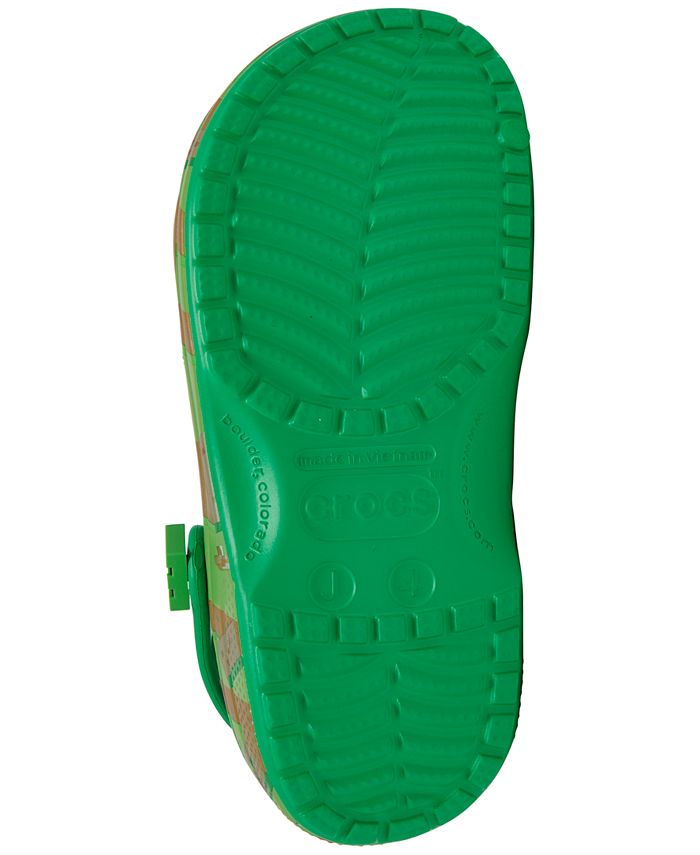 Crocs Big Kids Minecraft Classic Clogs from Finish Line - Macy's