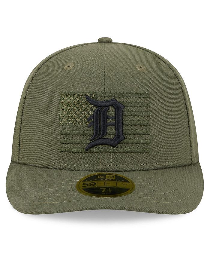 New Era Men's Green Detroit Tigers 2023 Armed Forces Day Low Profile ...