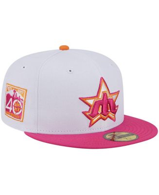 Men's New Era White, Pink Seattle Mariners 40th Team Anniversary ...