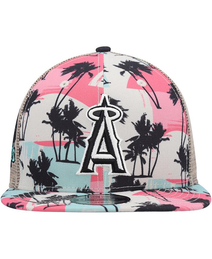New Era Men's Natural Los Angeles Angels Retro Beachin' Trucker 9FIFTY ...