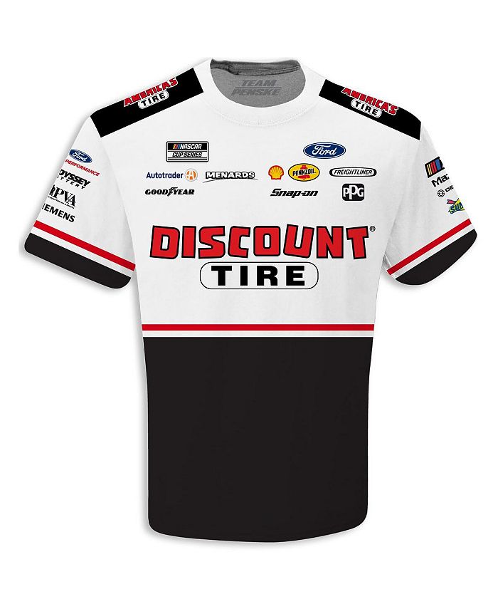 Team Penske Men's White Austin Cindric Discount Tires Sublimated ...
