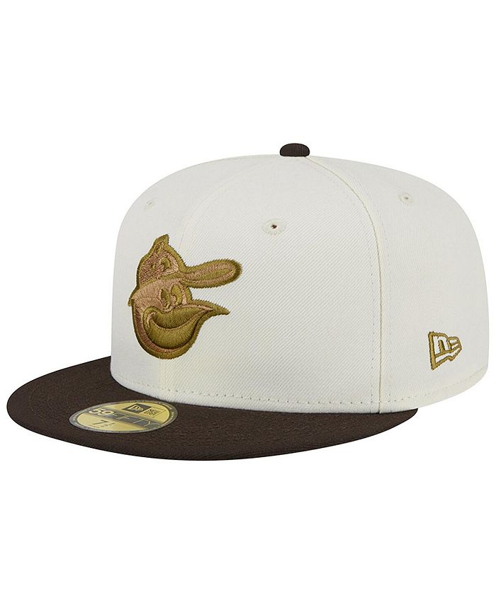 New Era Men's White, Brown Baltimore Orioles 1983 World Series 59FIFTY ...