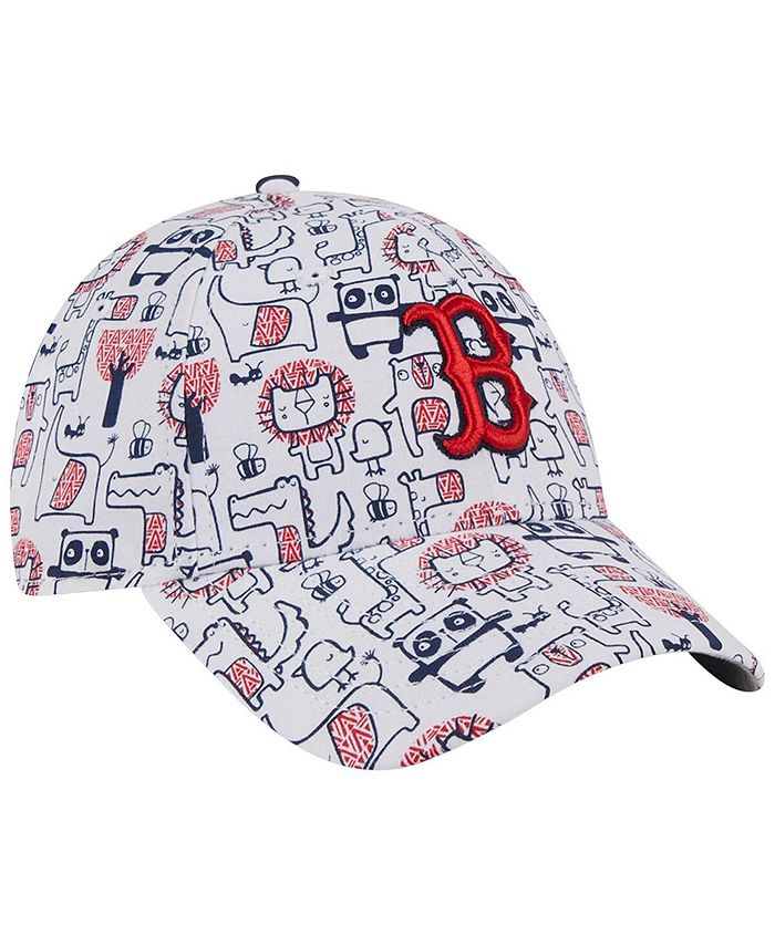 New Era Little Boys and Girls White Boston Red Sox Pattern 9FORTY ...