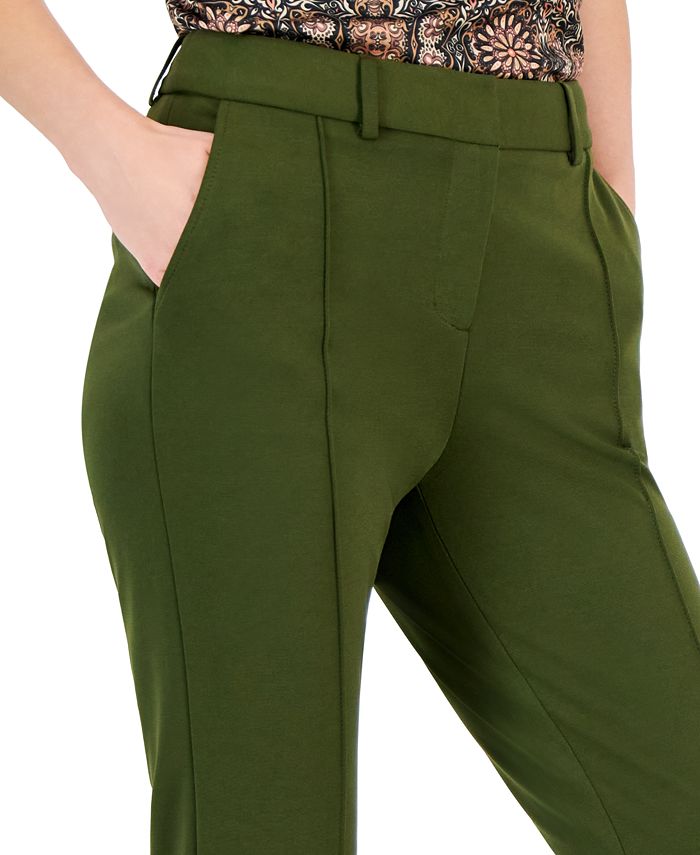 Tahari ASL Women's Mid-Rise Front-Seam Ponte Ankle Pants - Macy's