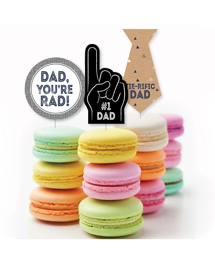 Big Dot of Happiness My Dad is Rad - Father's Day DIY Shaped Party Cut ...
