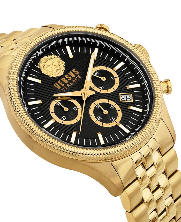 Versus Versace Men's Chronograph Date Quartz Colonne Gold-Tone ...