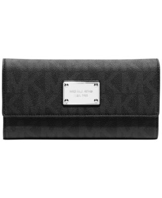 MICHAEL Michael Kors MK Logo Checkbook Wallet - Macy's