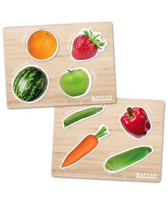 Kaplan Early Learning Healthy Foods Inside and Out Puzzles - Set of 2 ...
