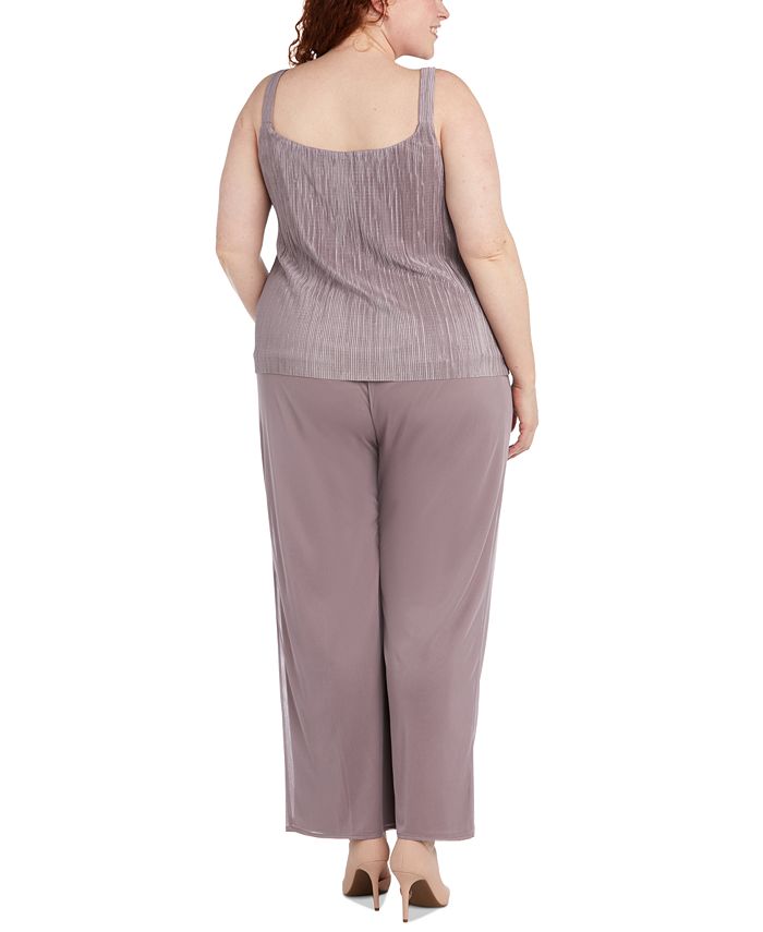 R & M Richards Plus Size 3-Pc. Jacket, Top & Pants Set - Macy's