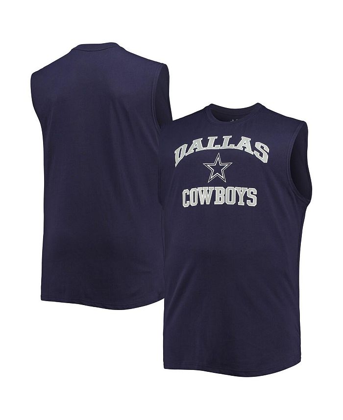 Profile Men's Navy Dallas Cowboys Big and Tall Muscle Tank Top - Macy's